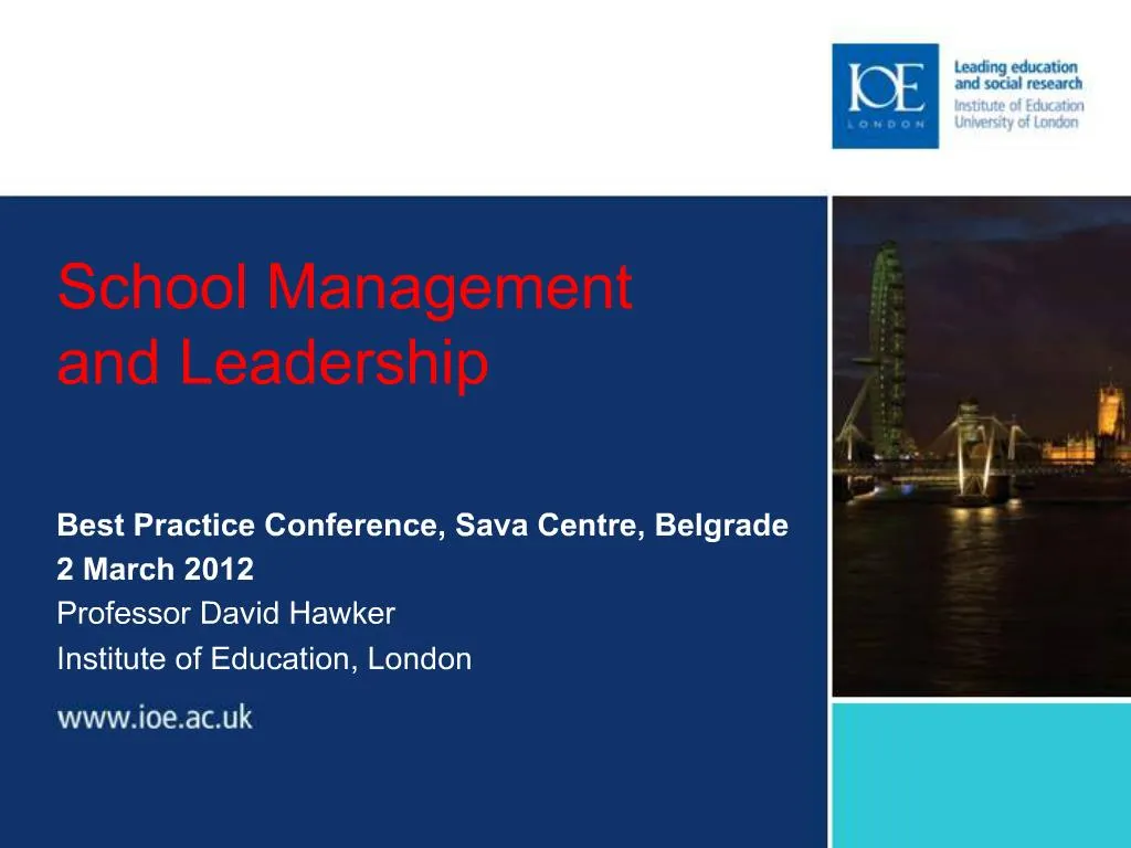 PPT - School Management and Leadership PowerPoint Presentation, free ...