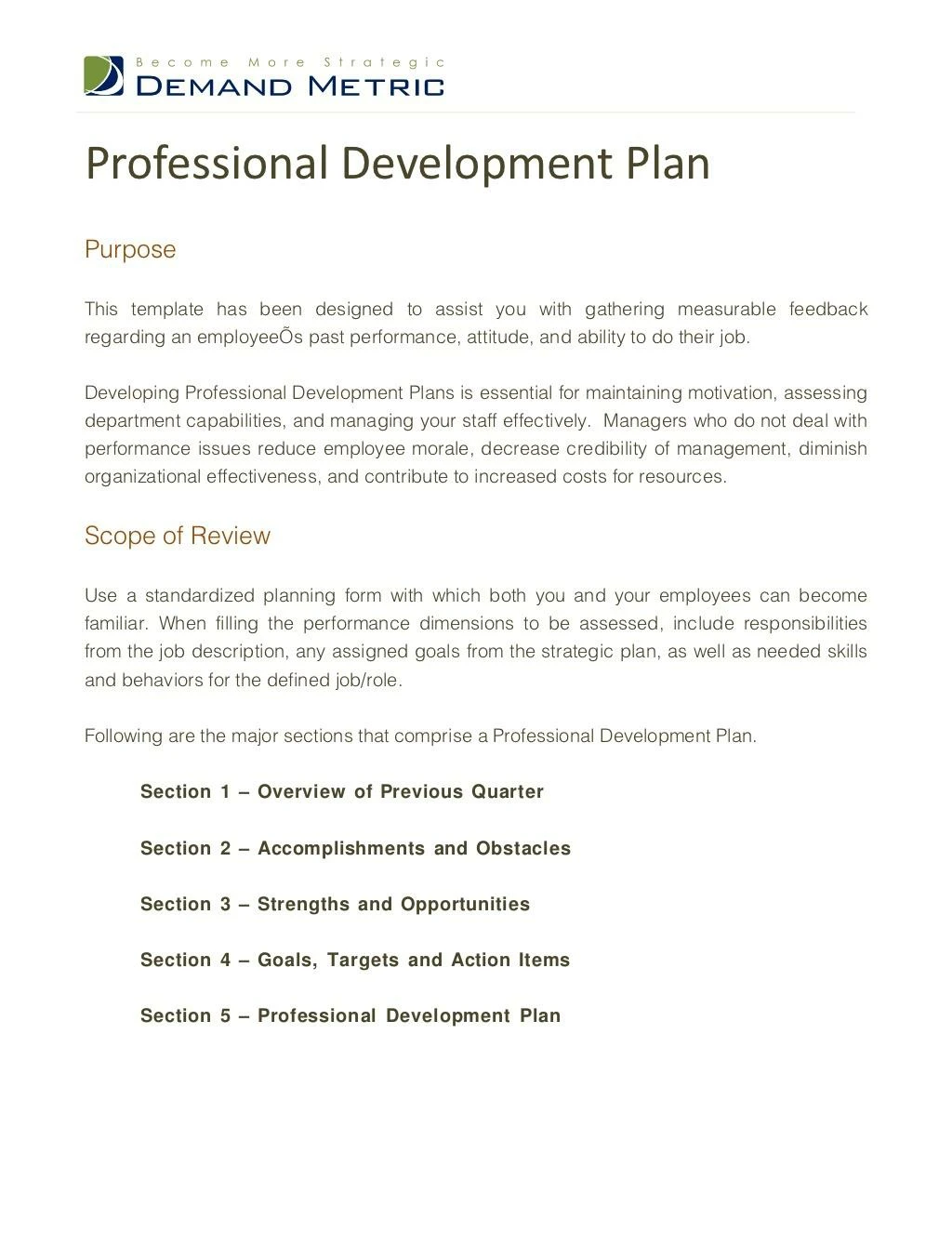 PPT - Professional Development Plan PowerPoint Presentation, free ...