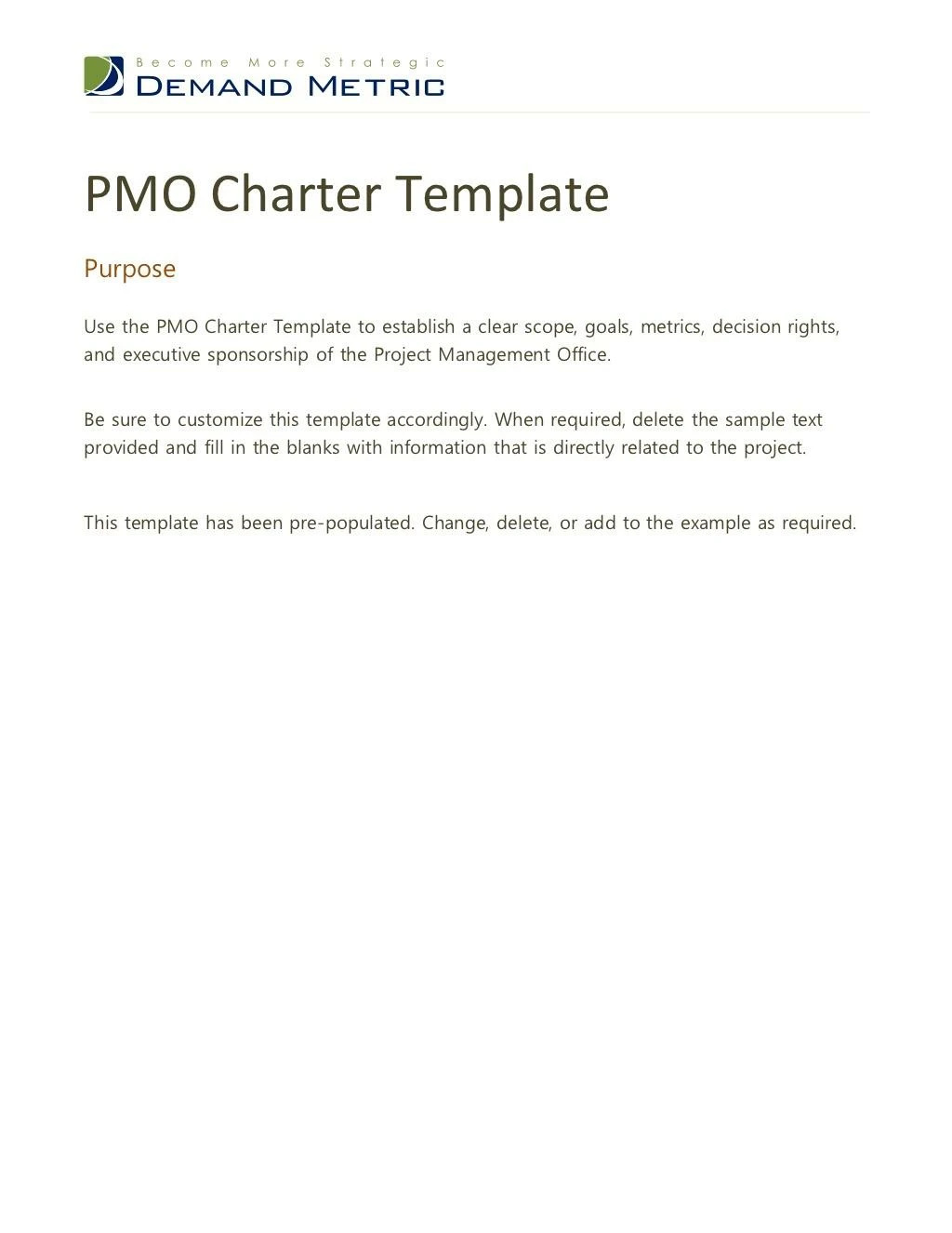 PPT - PMO Charter Template PowerPoint Presentation, free download - ID ...