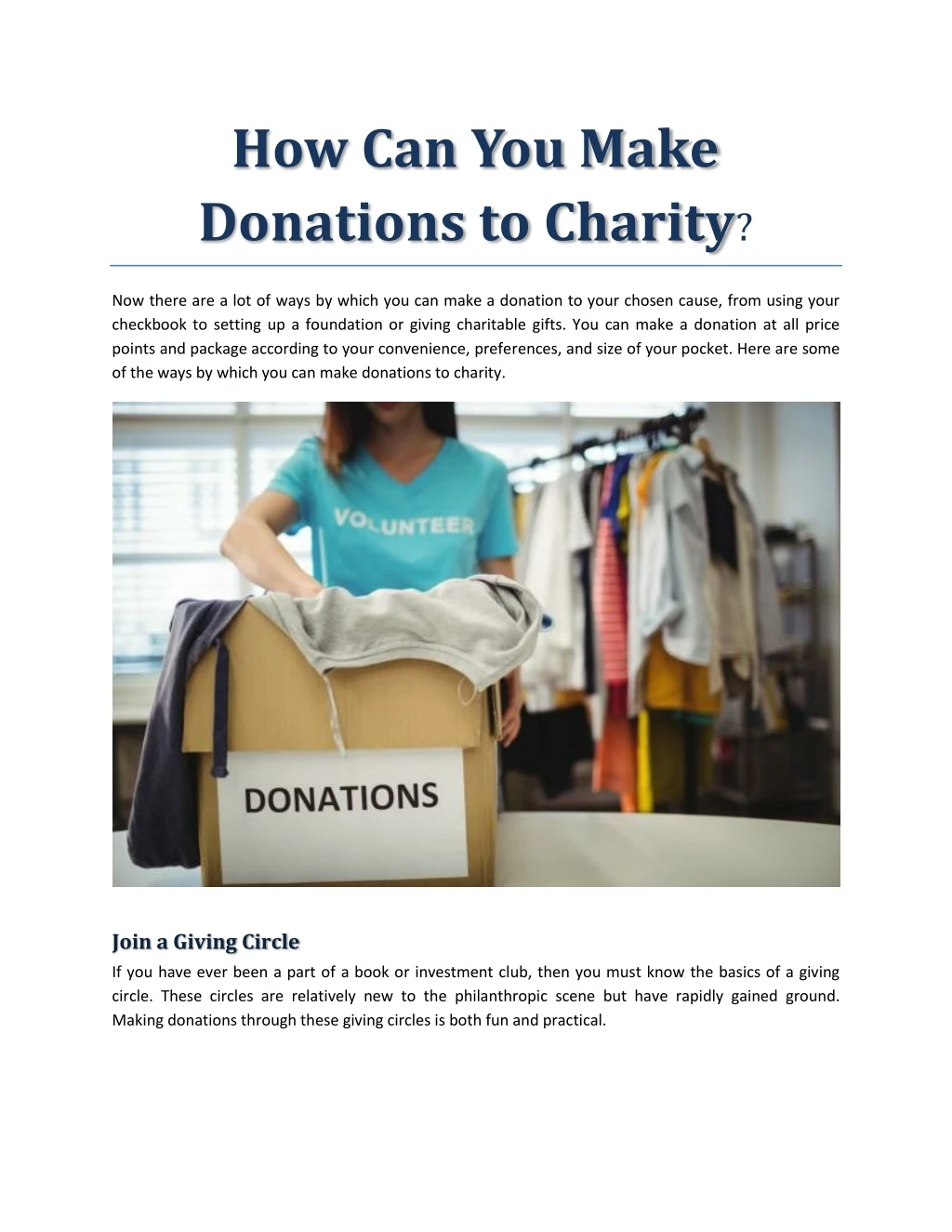 PPT - How Can You Make Donations to Charity? PowerPoint Presentation ...