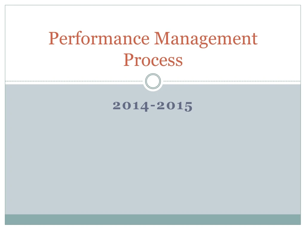 PPT - Performance Management Process PowerPoint Presentation, free ...