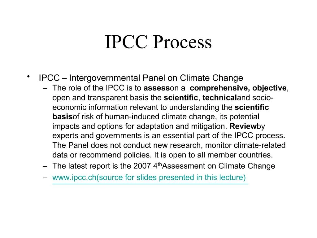 PPT - IPCC Process PowerPoint Presentation, free download - ID:835155