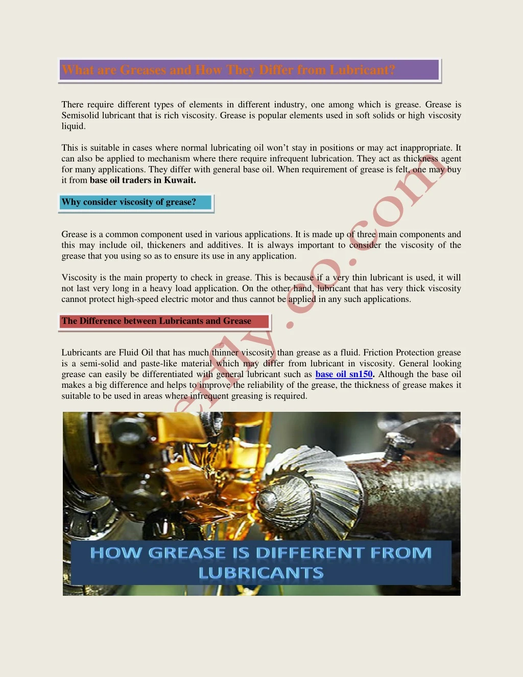 PPT - What are Greases and How They Differ from Lubricant? PowerPoint ...