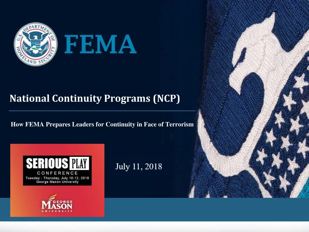 PPT - How FEMA Prepares Leaders for Continuity in Face of Terrorism ...