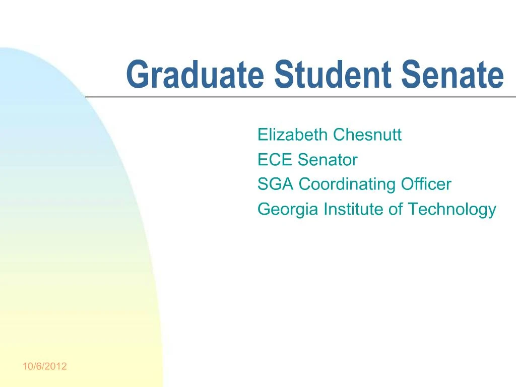 PPT - Graduate Student Senate PowerPoint Presentation, free download ...