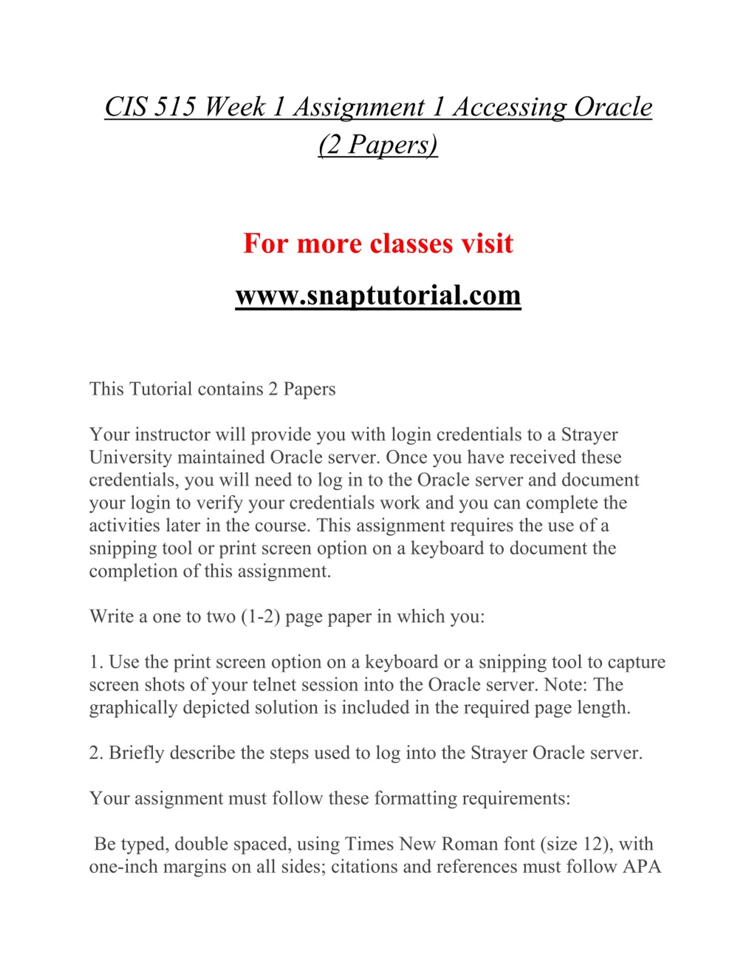 PPT - CIS 515 Education Organization / snaptutorial.com PowerPoint Presentation - ID:8423788
