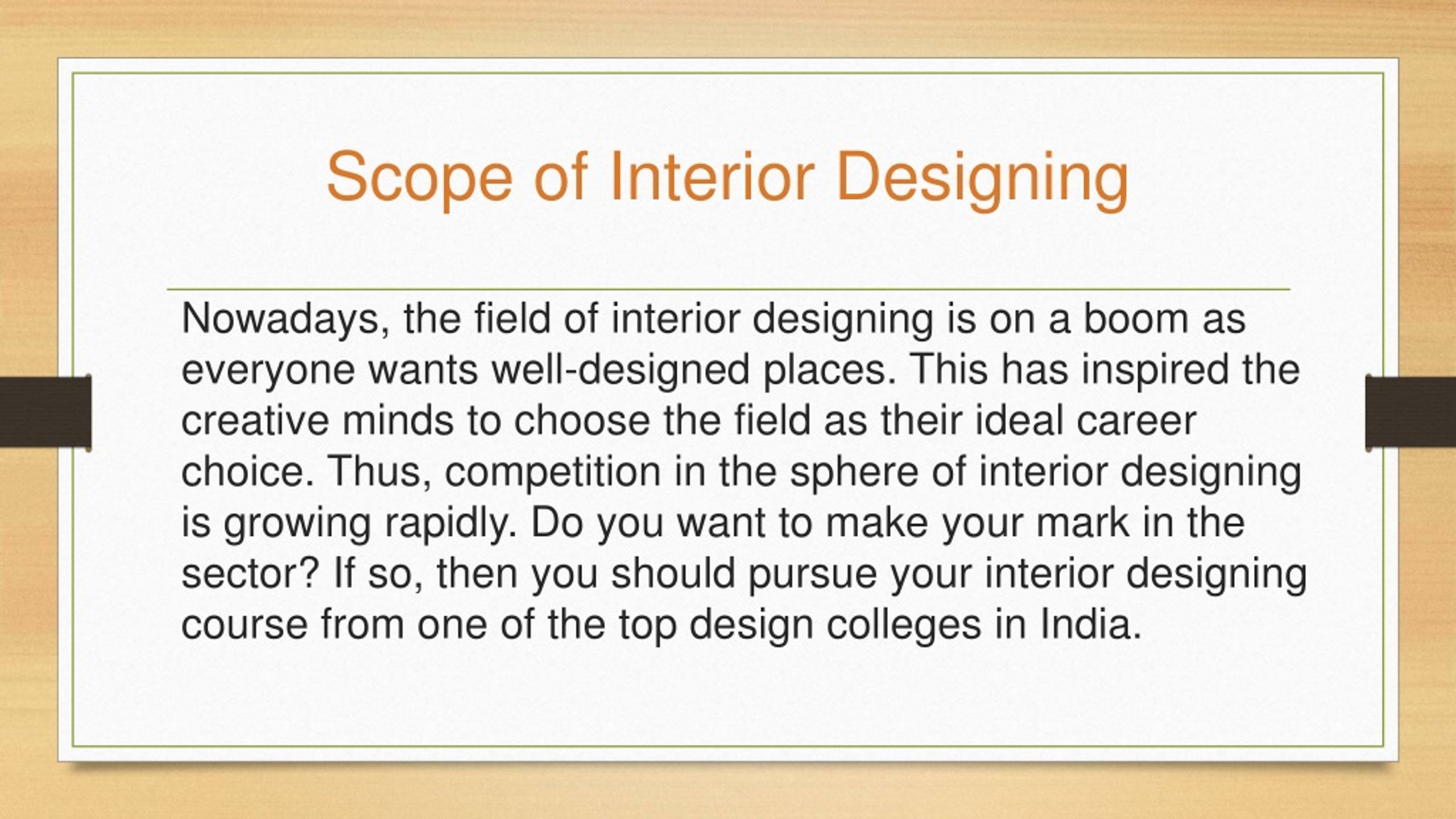 PPT - Scope of Interior Designing - Avantika University PowerPoint ...