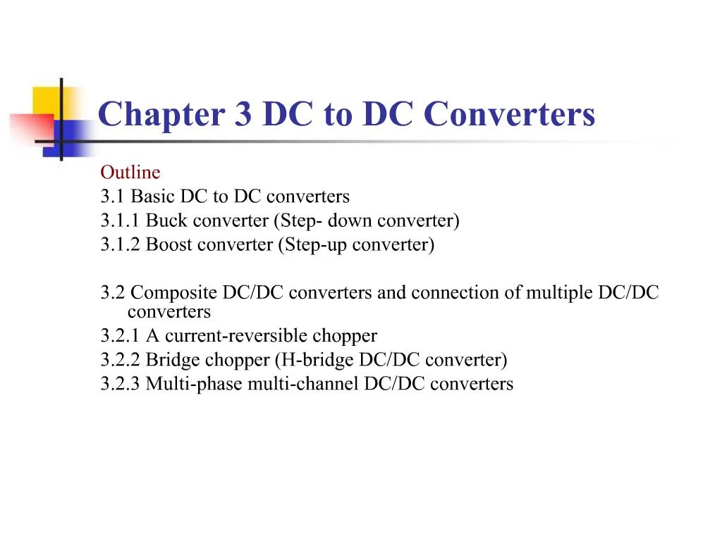 PPT - Chapter 3 DC to DC Converters PowerPoint Presentation, free ...