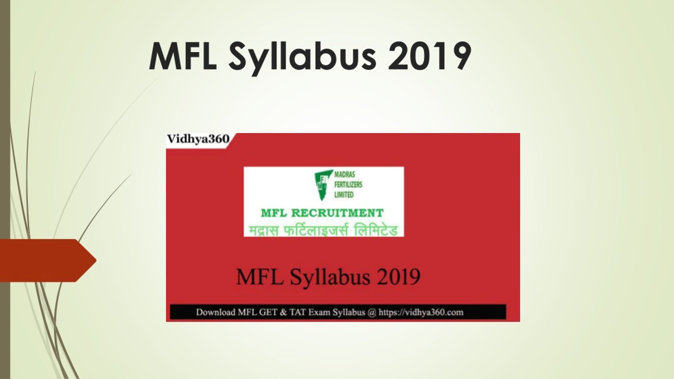 PPT - MFL Syllabus 2019 | Download Madras Fertilizers Limited Syllabus ...