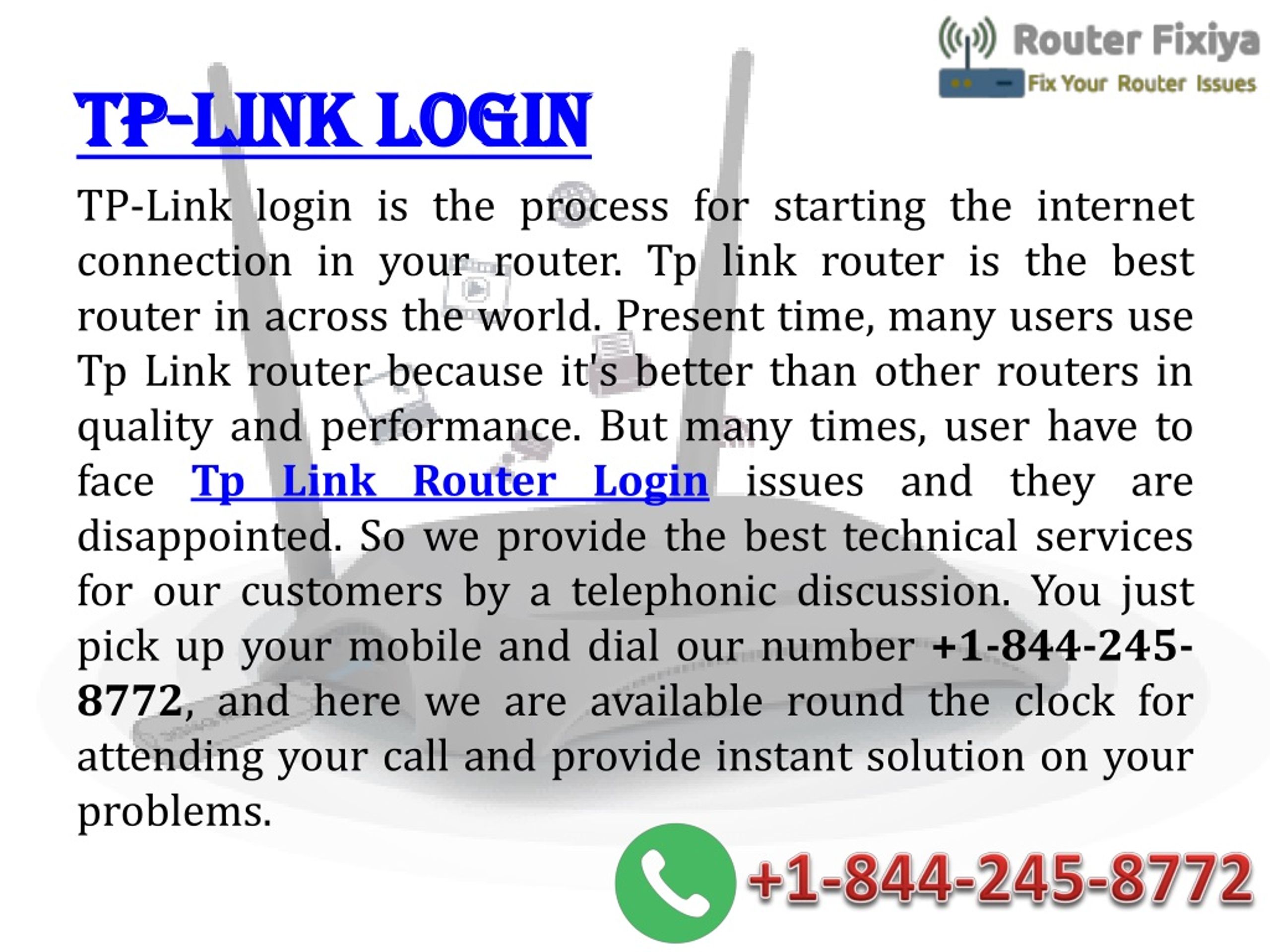 PPT - How to Login Tp Link Router | 1-844-245-8772 | Tp Link Login ...