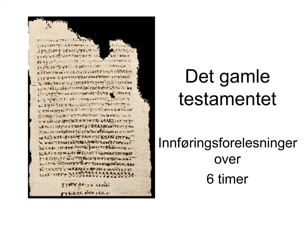PPT - Det gamle testamentet PowerPoint Presentation, free download - ID ...