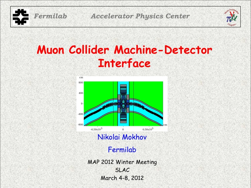 PPT - Muon Collider Machine-Detector Interface PowerPoint Presentation ...