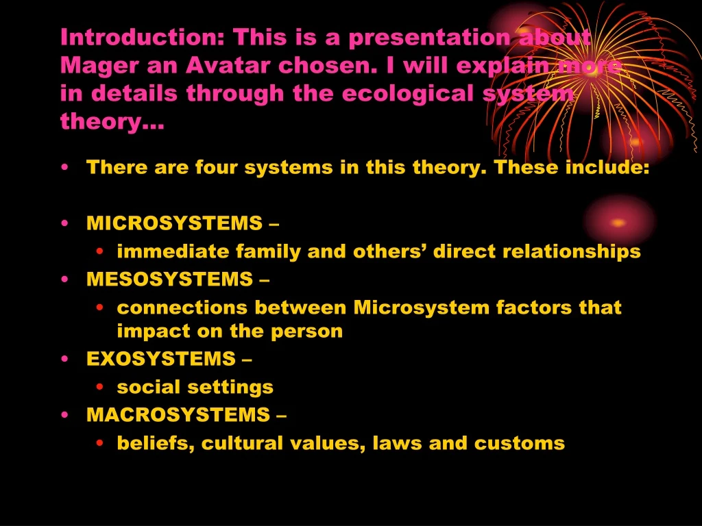 PPT - There are four systems in this theory. These include ...