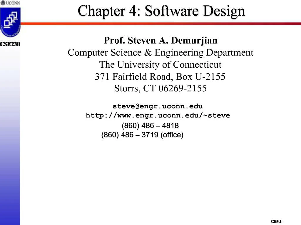 PPT - Chapter 4: Software Design PowerPoint Presentation, free download ...