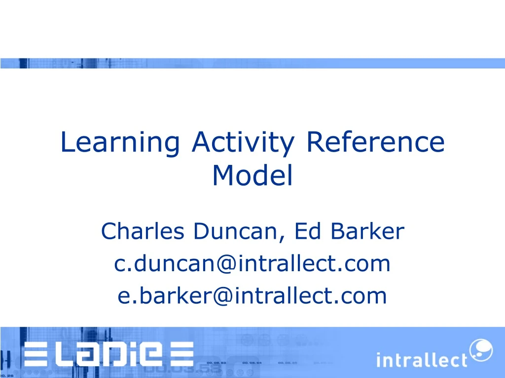 PPT - Learning Activity Reference Model PowerPoint Presentation, free ...