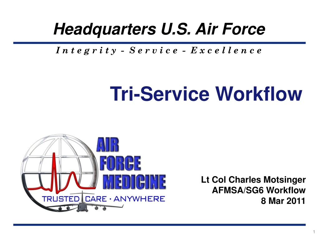 PPT - Tri-Service Workflow PowerPoint Presentation, free download - ID ...