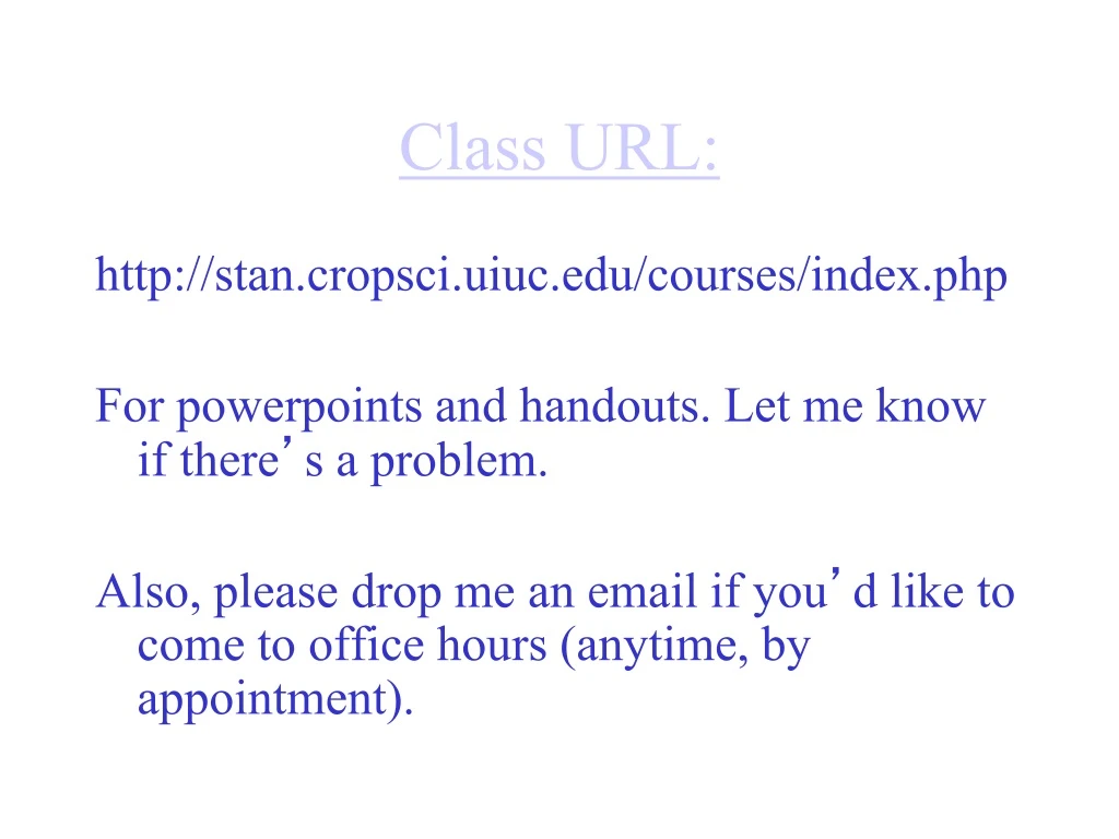PPT - Class URL: PowerPoint Presentation, free download - ID:8584185