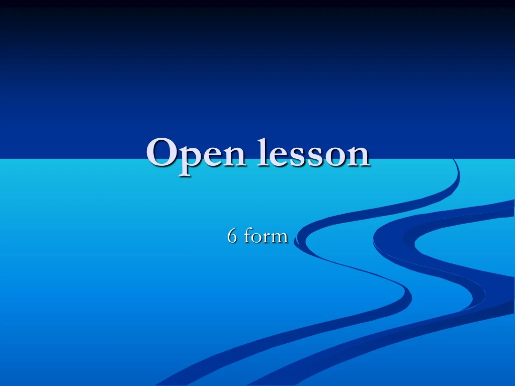 PPT - Open lesson PowerPoint Presentation, free download - ID:8593226