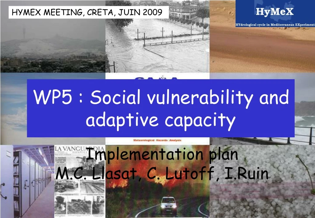 PPT - WP5 : Social vulnerability and adaptive capacity PowerPoint ...