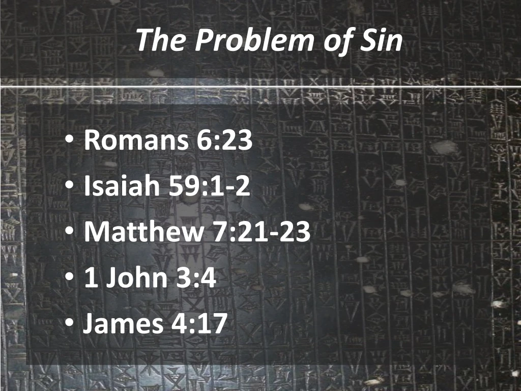 PPT - The Problem of Sin PowerPoint Presentation, free download - ID ...