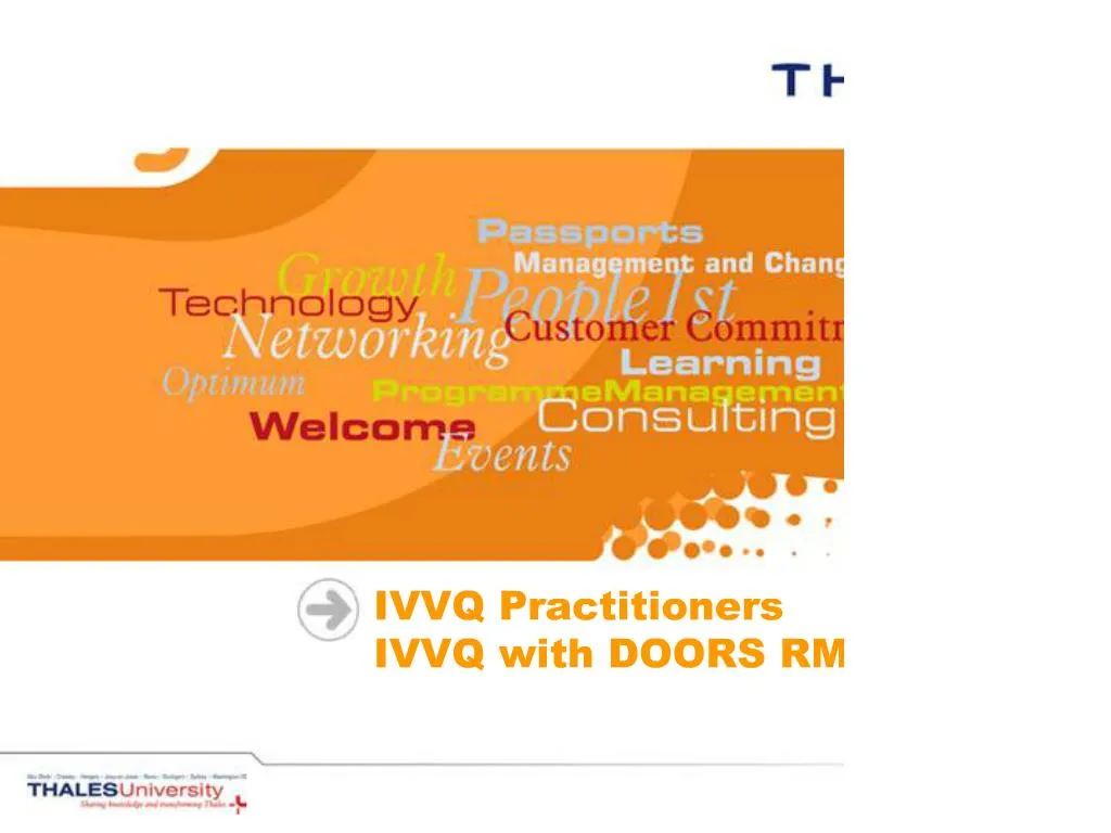 PPT - IVVQ Practitioners IVVQ with DOORS RMF PowerPoint Presentation ...