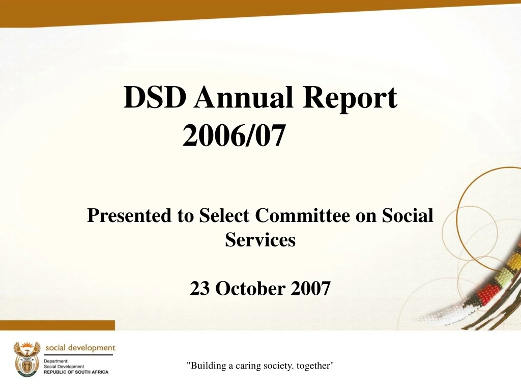 PPT - DSD Annual Report 2006/07 PowerPoint Presentation, free download ...