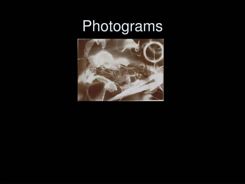 PPT - Photograms PowerPoint Presentation, free download - ID:8623521