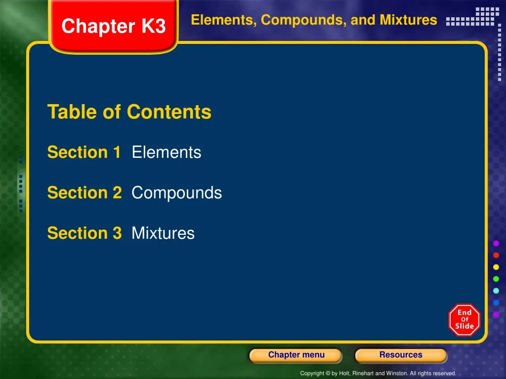 PPT - Elements, Compounds, and Mixtures PowerPoint Presentation, free ...