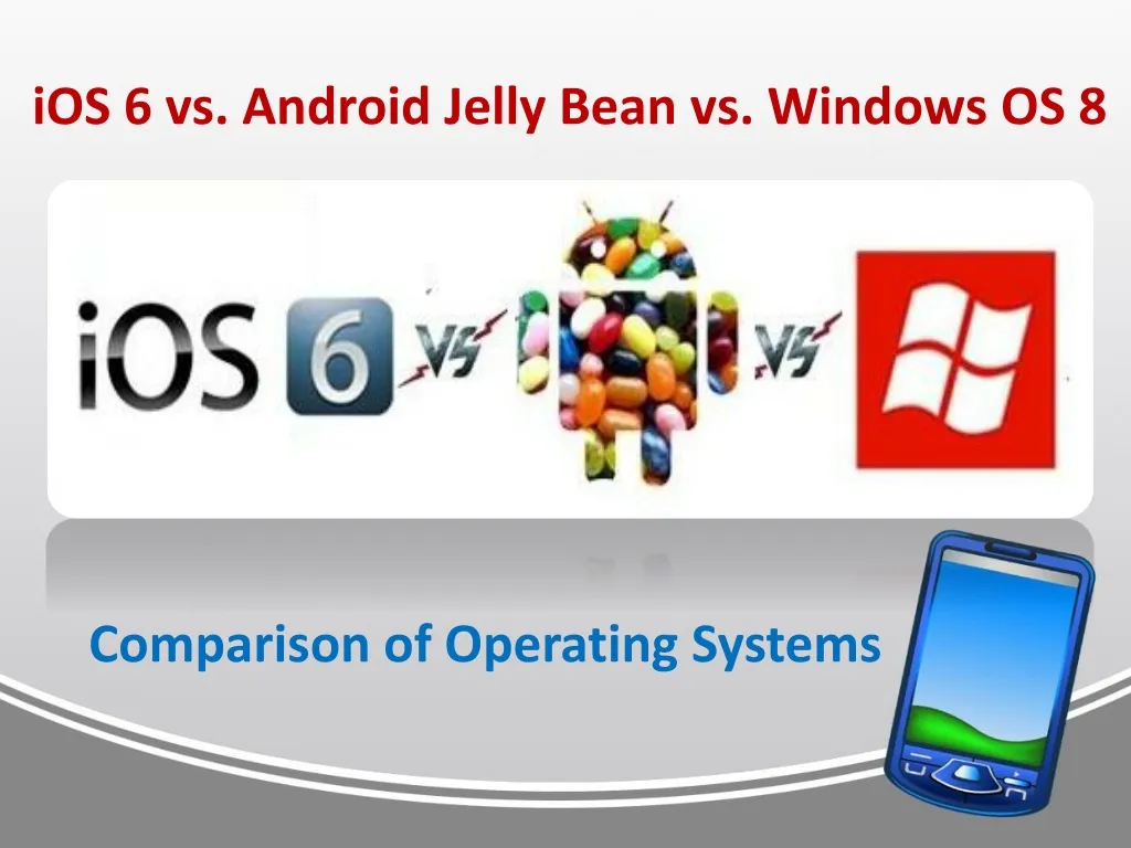 PPT - iOS 6 vs. Android Jelly Bean vs. Windows OS 8 - Comparison o ...