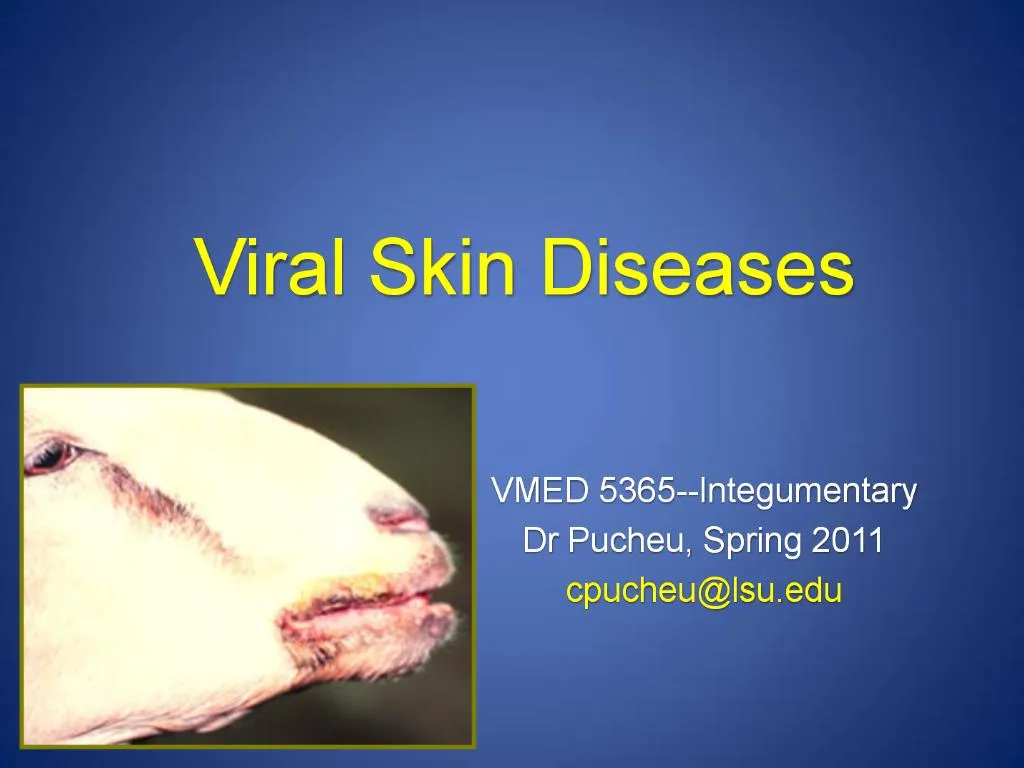 PPT - Viral Skin Diseases PowerPoint Presentation, free download - ID ...