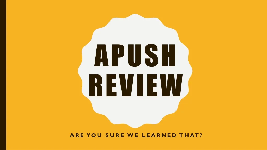 PPT - APUSH Review PowerPoint Presentation, free download - ID:864239