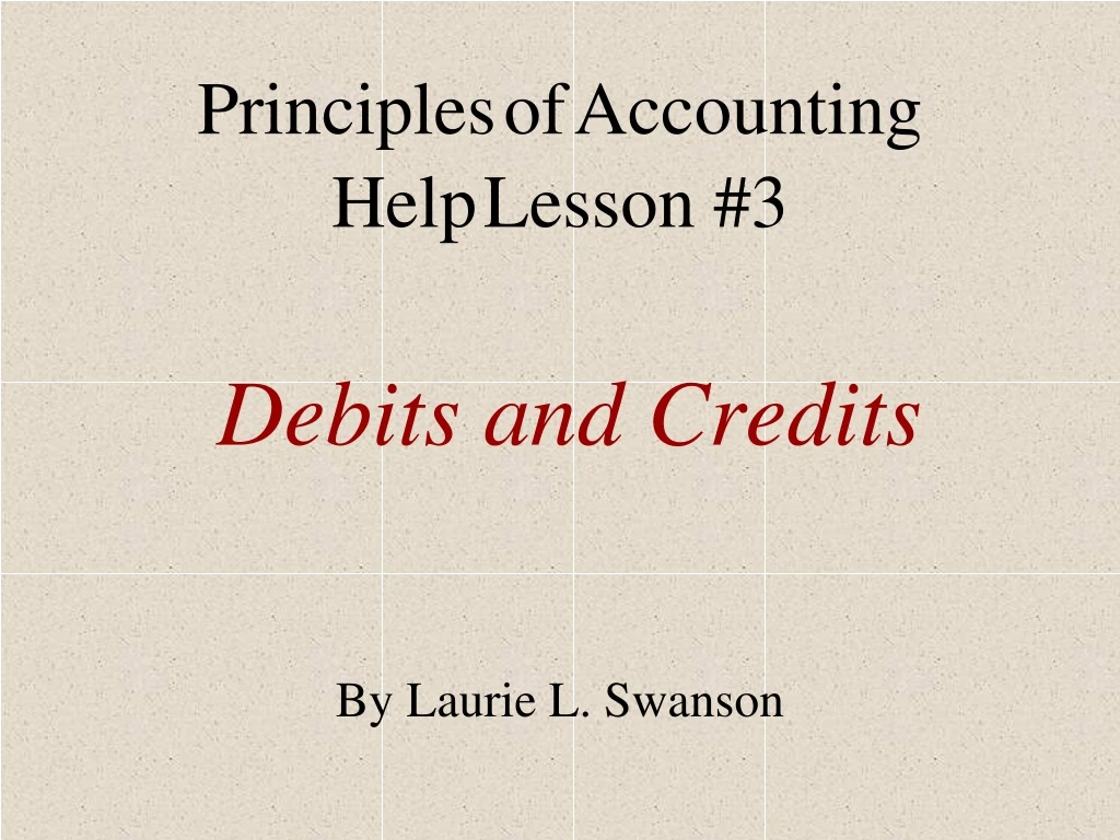 PPT - Debits and Credits PowerPoint Presentation, free download - ID ...
