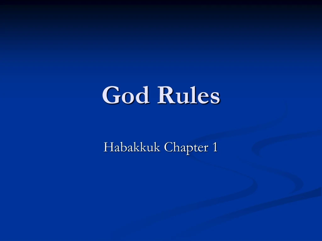 PPT - God Rules PowerPoint Presentation, free download - ID:8643275
