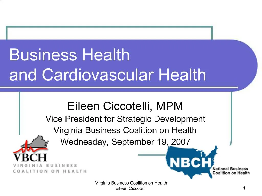 PPT - Business Health and Cardiovascular Health PowerPoint Presentation ...