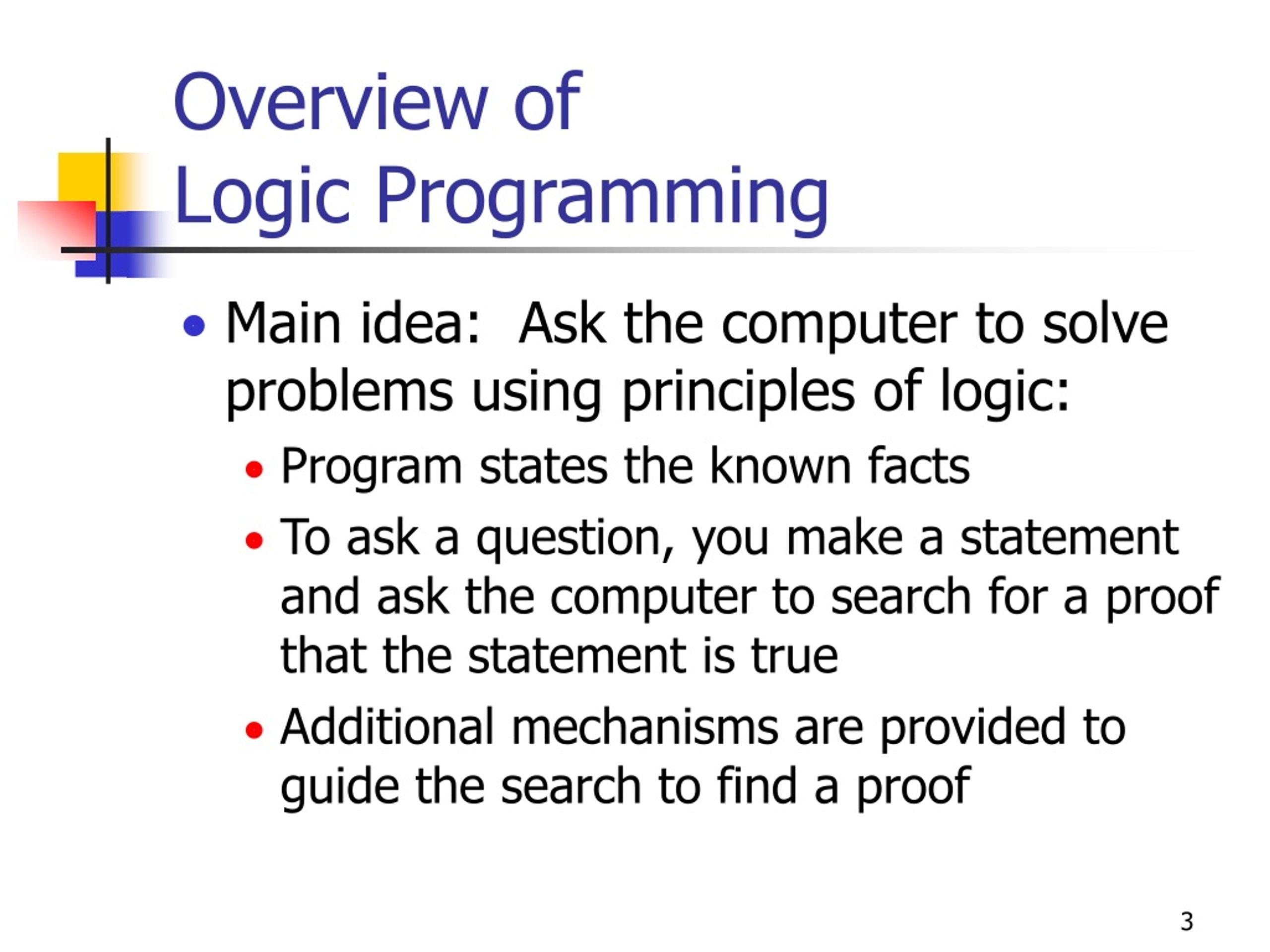 PPT Logic Programming Languages PowerPoint Presentation Free