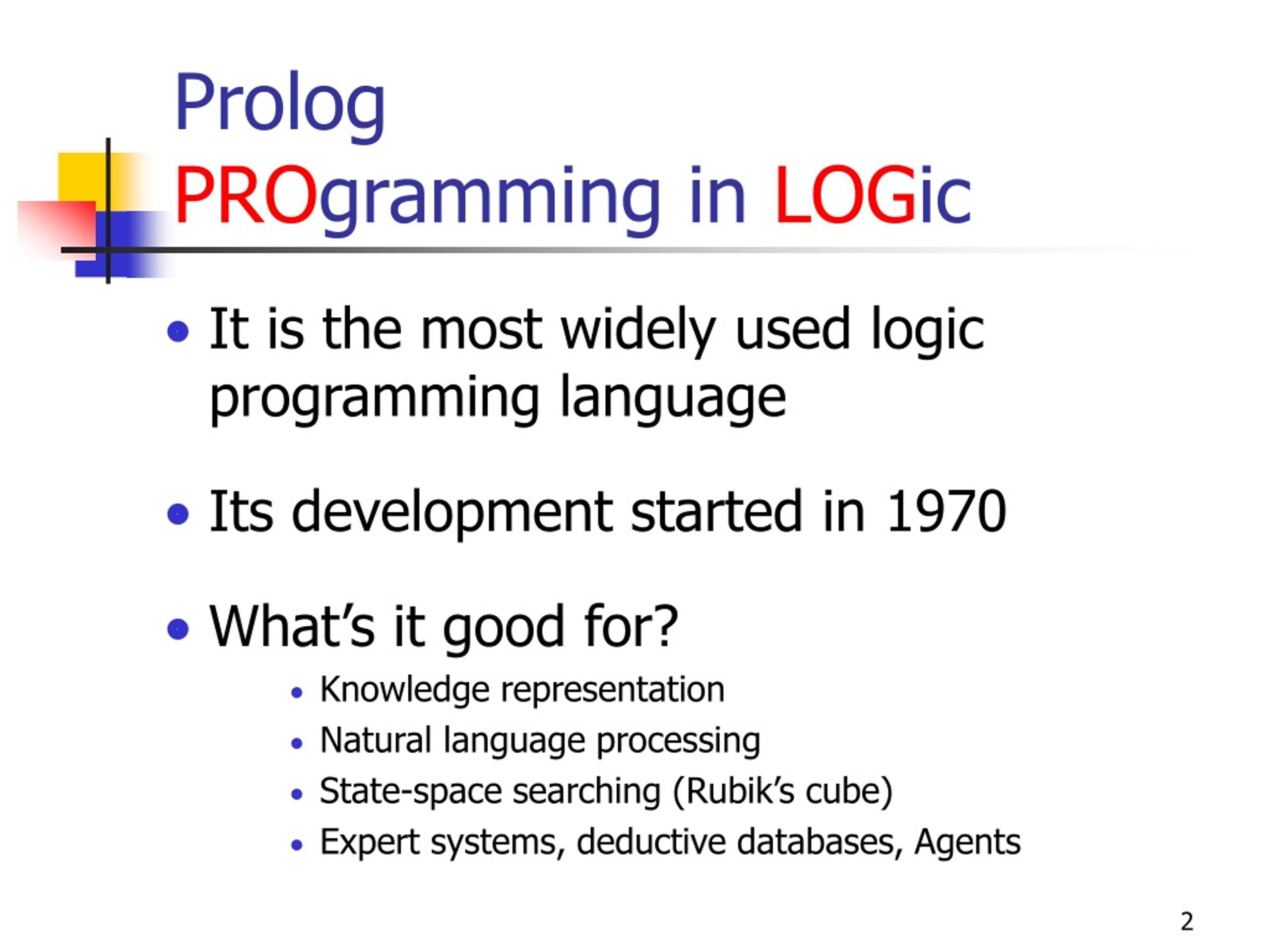 PPT Logic Programming Languages PowerPoint Presentation Free