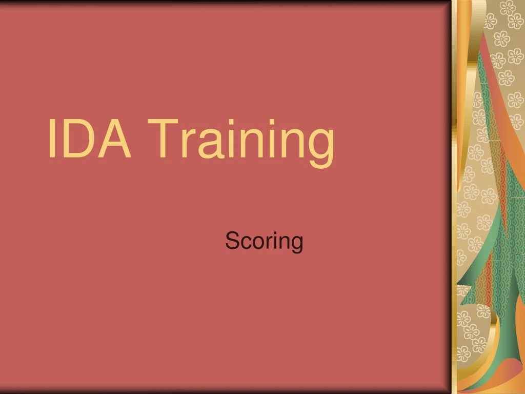 PPT - IDA Training PowerPoint Presentation, free download - ID:8669413