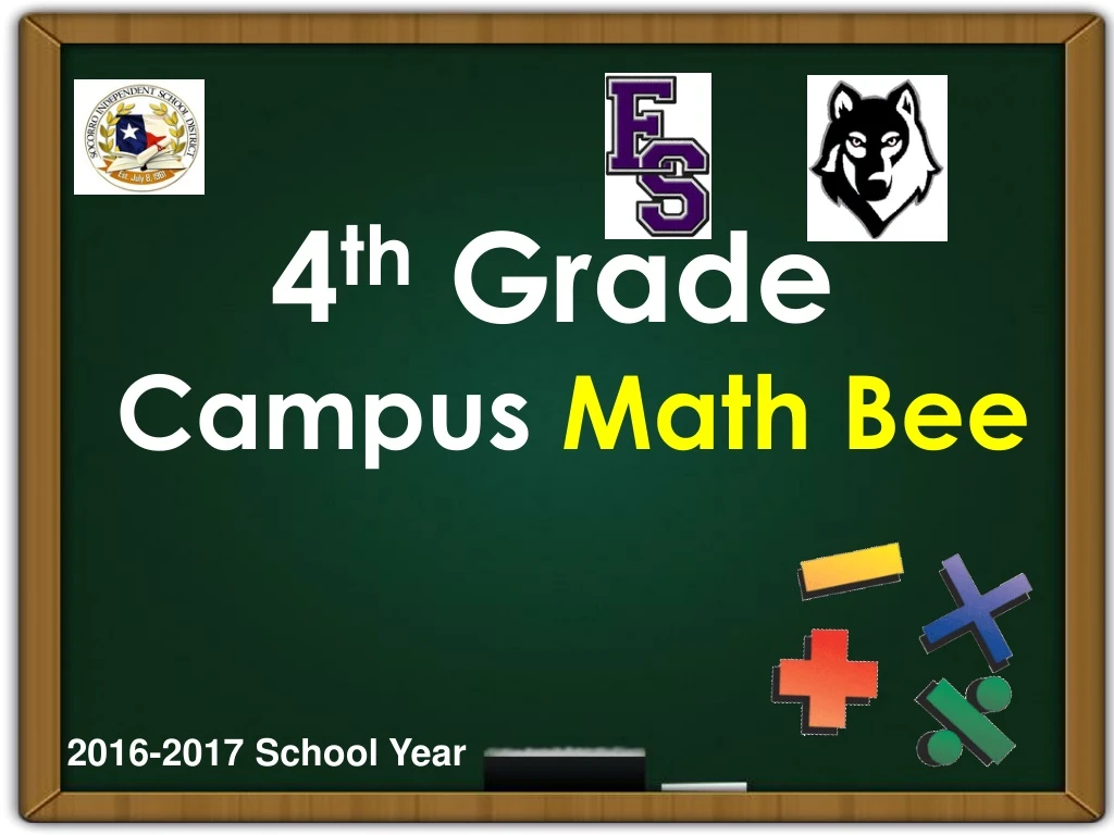 PPT - 4 th Grade Campus Math Bee PowerPoint Presentation, free download ...