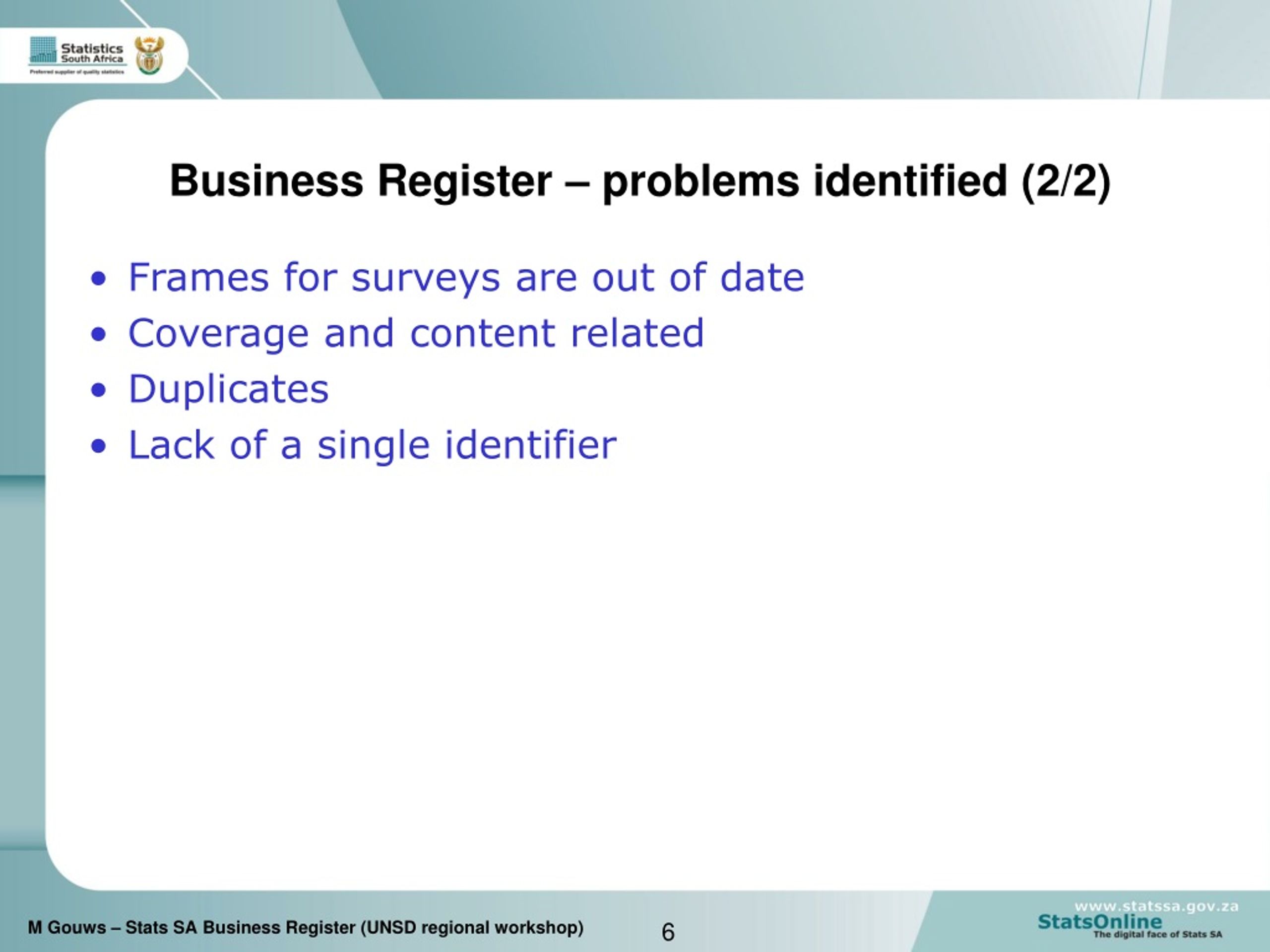PPT - Enhancing Economic Statistics: Challenges and Strategies for an ...