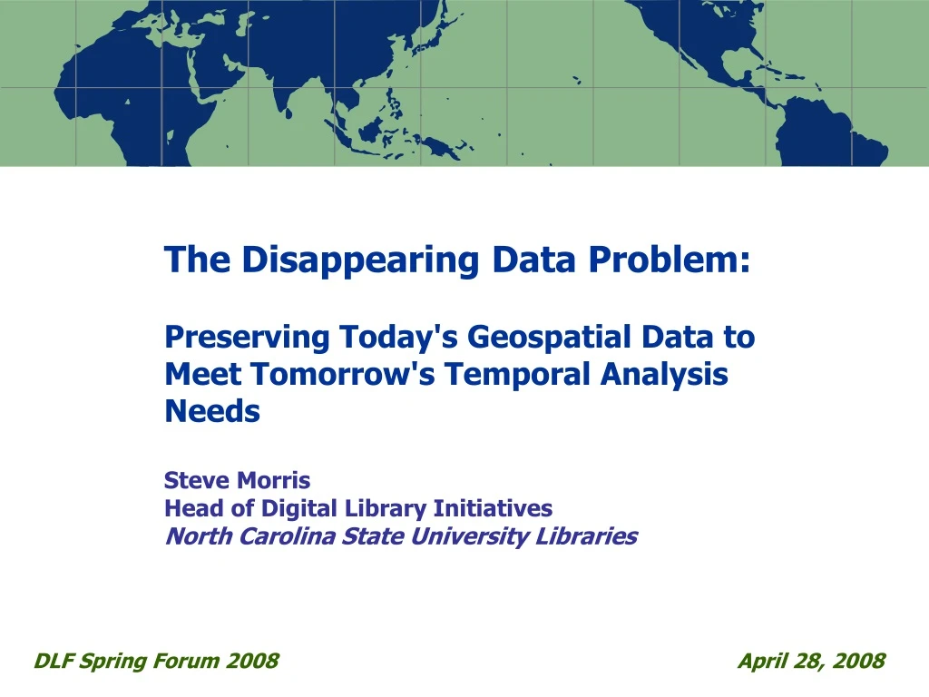 PPT - DLF Spring Forum 2008 PowerPoint Presentation, free download - ID ...