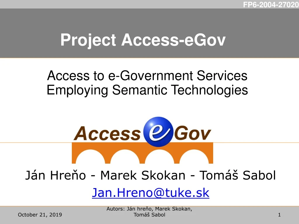 PPT - Project Access-eGov PowerPoint Presentation, free download - ID:8681433