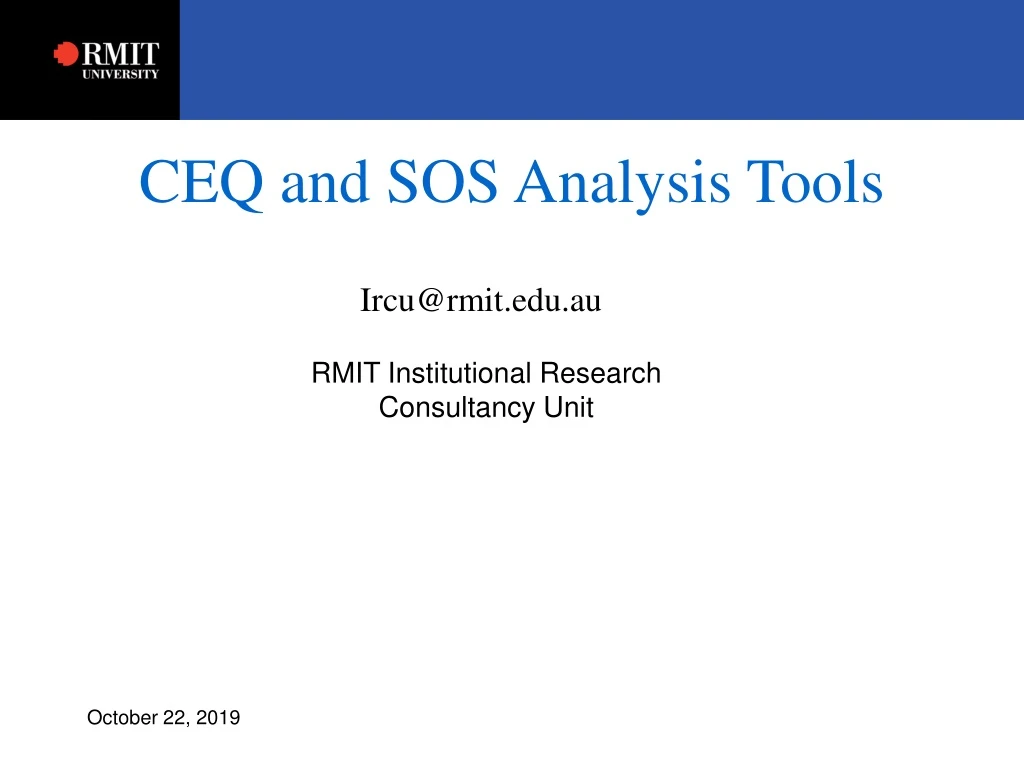 PPT - CEQ and SOS Analysis Tools PowerPoint Presentation, free download ...