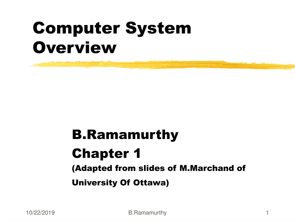 PPT - Computer System Overview PowerPoint Presentation, free download - ID:8693569