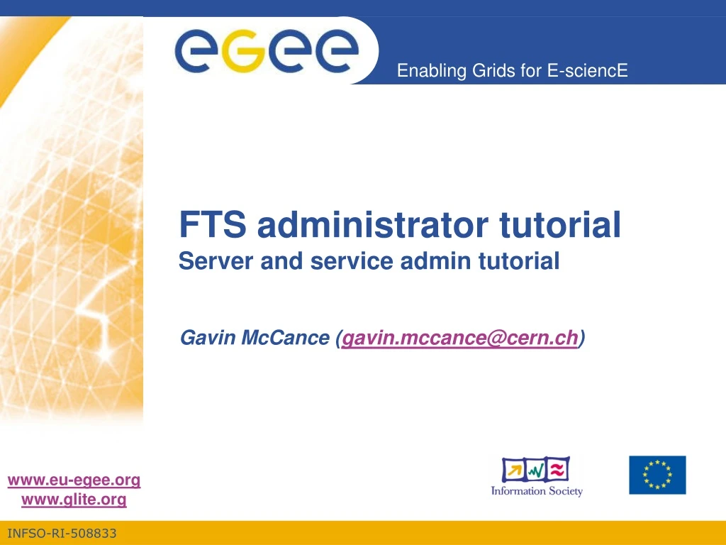 PPT - FTS administrator tutorial Server and service admin tutorial ...