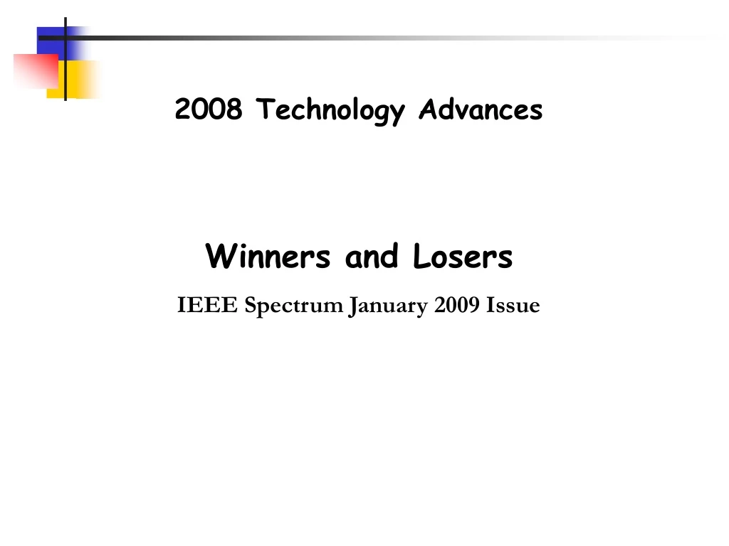 PPT - 2008 Technology Advances PowerPoint Presentation, free download ...