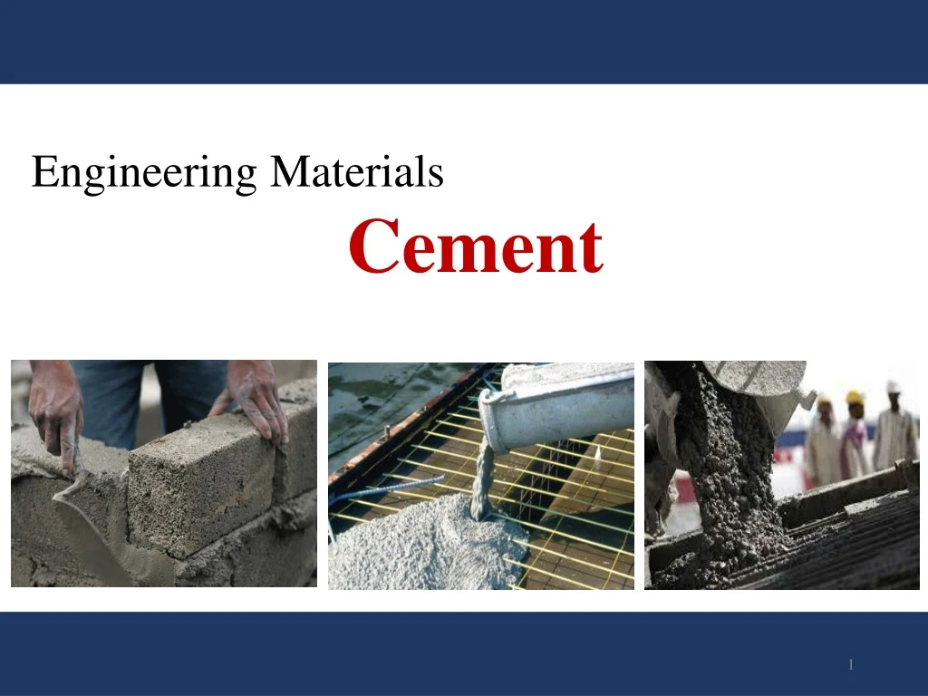 PPT - Engineering Materials Cement PowerPoint Presentation, free ...