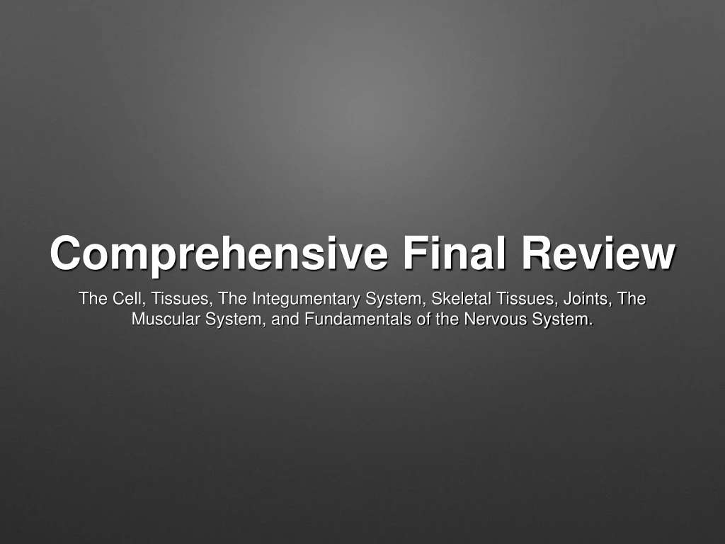 PPT - Comprehensive Final Review PowerPoint Presentation, free download ...