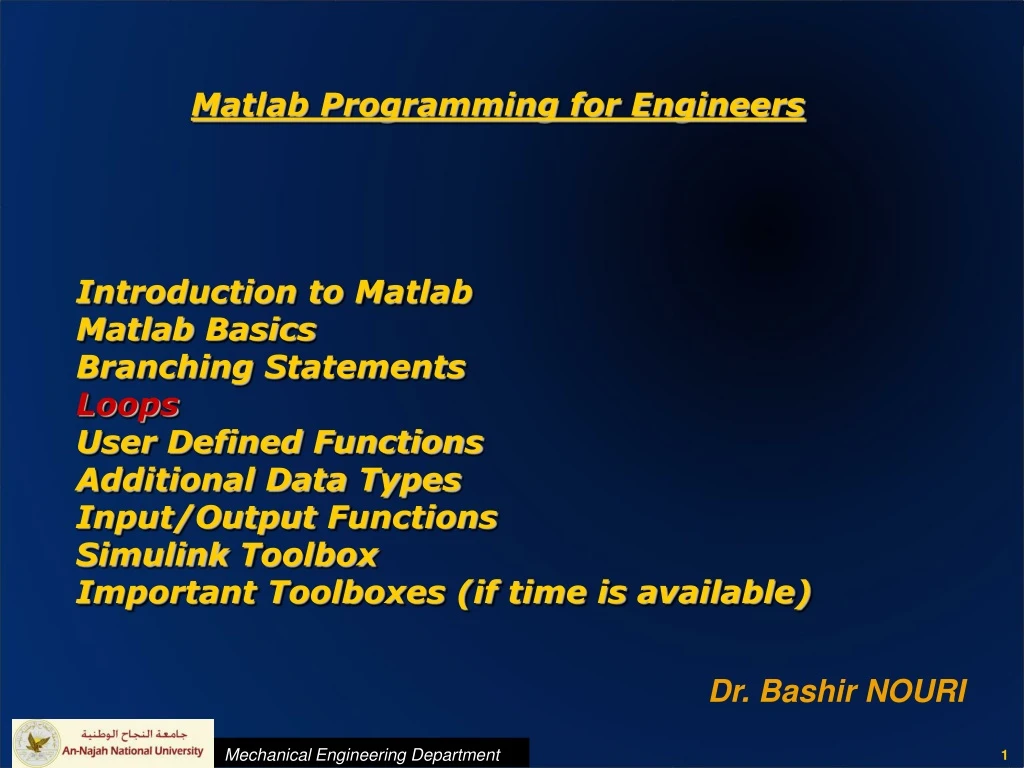 PPT - Matlab Programming for Engineers PowerPoint Presentation, free download - ID:8711569