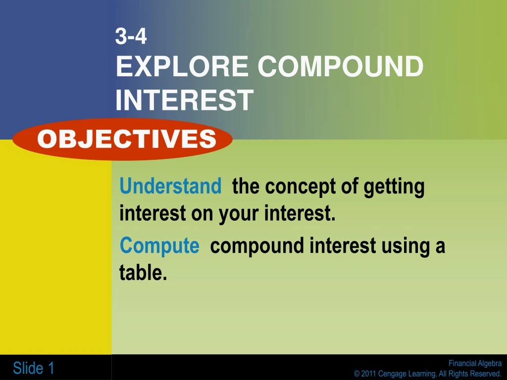 PPT - 3-4 EXPLORE COMPOUND INTEREST PowerPoint Presentation, free ...