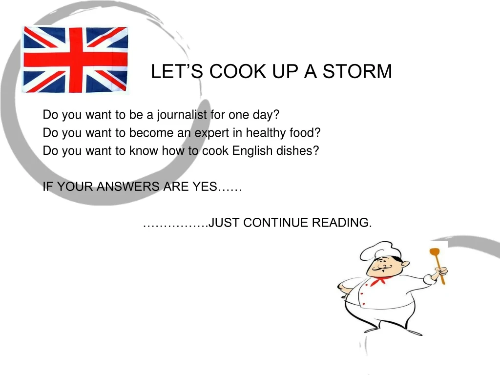 PPT - LET’S COOK UP A STORM PowerPoint Presentation, free download - ID ...